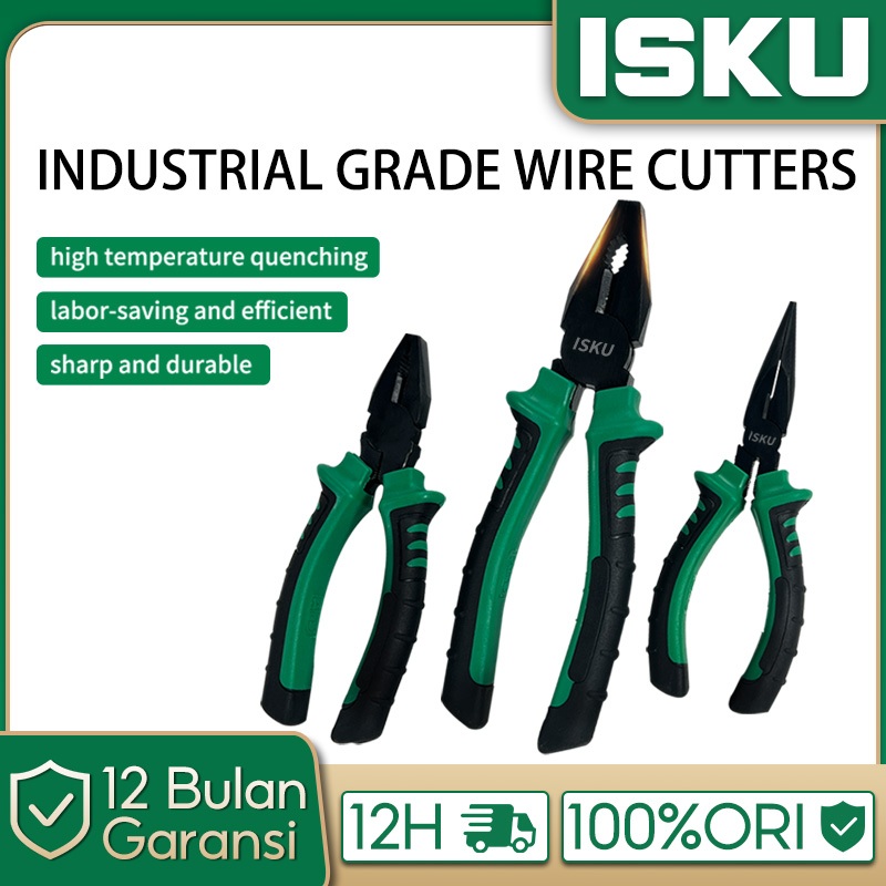 Jual ISKU Professional Tang Lancip 6 Inch Jepit - Long Nose Pliers 6 ...
