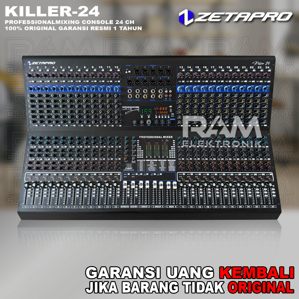 Jual Mixer 24 Channel ZETAPRO KILLER 24 | KILLER24 Original Garansi Resmi 1 Tahun | Shopee Indonesia