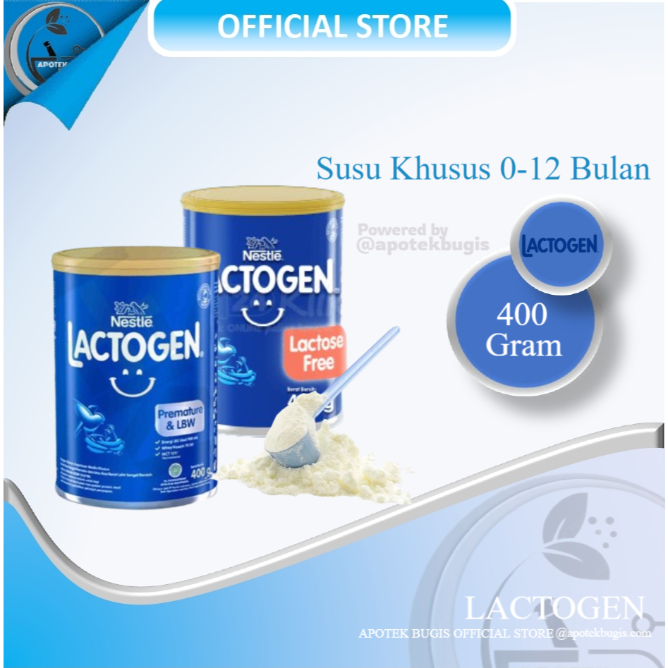 Jual NESTLE Lactogen Lactose Free 400 gr (LLF)&(LBW) Usia 0-12 Bulan ...