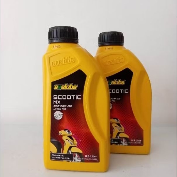 Jual OLI EVALUBE SCOOTIC MX MATIC 20W-40 0,8L ORIGINAL OLI MOTOR MATIC ...