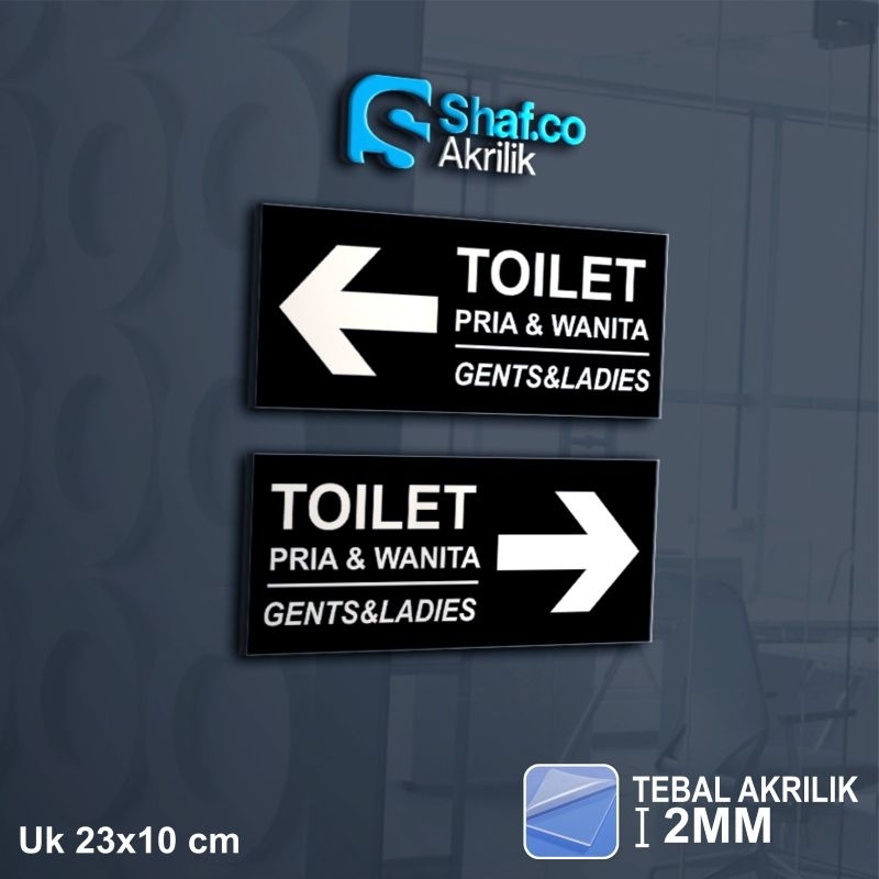 Jual AKRILIK SIGN BOARD TOILET // ACRYLIC // RAMBU // 2MM | Shopee ...