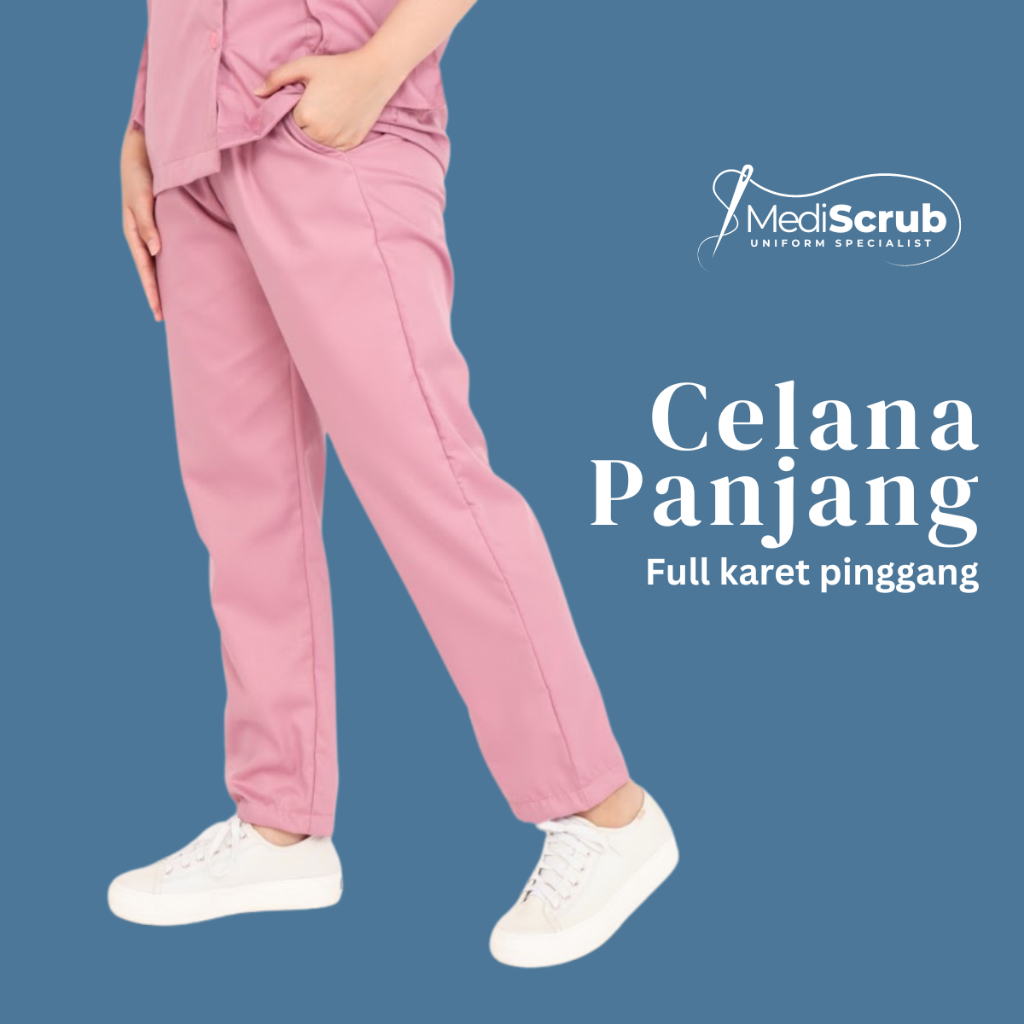 Jual MEDISCRUB - CELANA Panjang Wanita l Celana Jaga Scrub Seragam ...