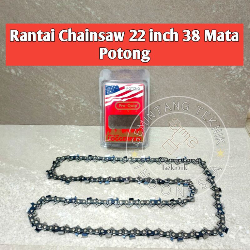Jual Rantai Senso Bar 22 inch 38 Mata Potong Merk PRO-QUIP ORIGINAL / Rantai Chainsaw 22 inch 38 ...