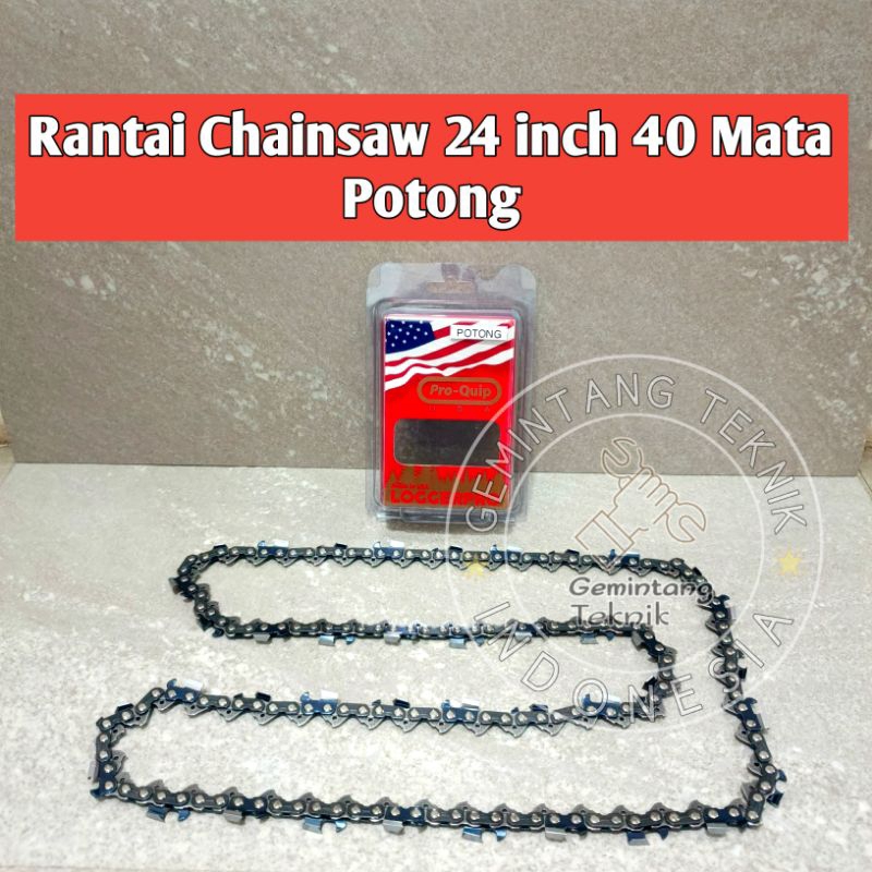 Jual Rantai Senso 24 Inch 40 Mata Potong Merk PRO-QUIP ORIGINAL / Rantai Chainsaw 24 Inch 40 ...
