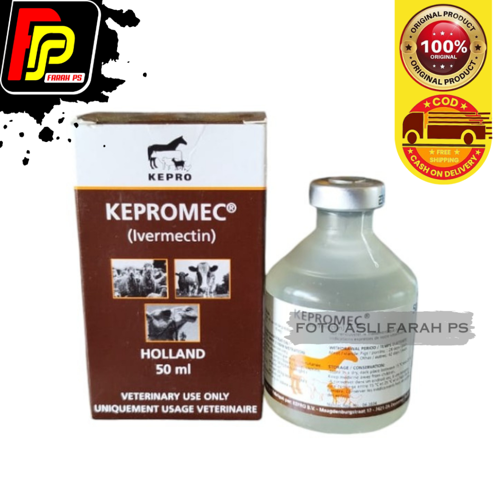 Jual Kepromec Ivermectin 50 ml Obat Cacing Kutu Skabies Hewan | Shopee ...