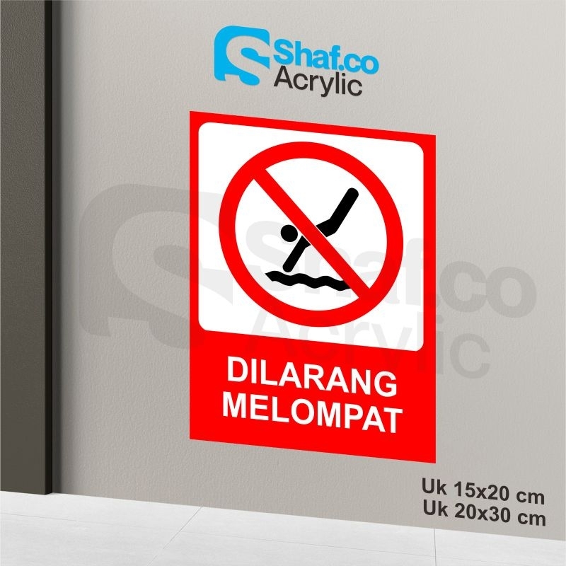 Jual STICKER DILARANG MELOMPAT // STIKER // RAMBU-RAMBU | Shopee Indonesia