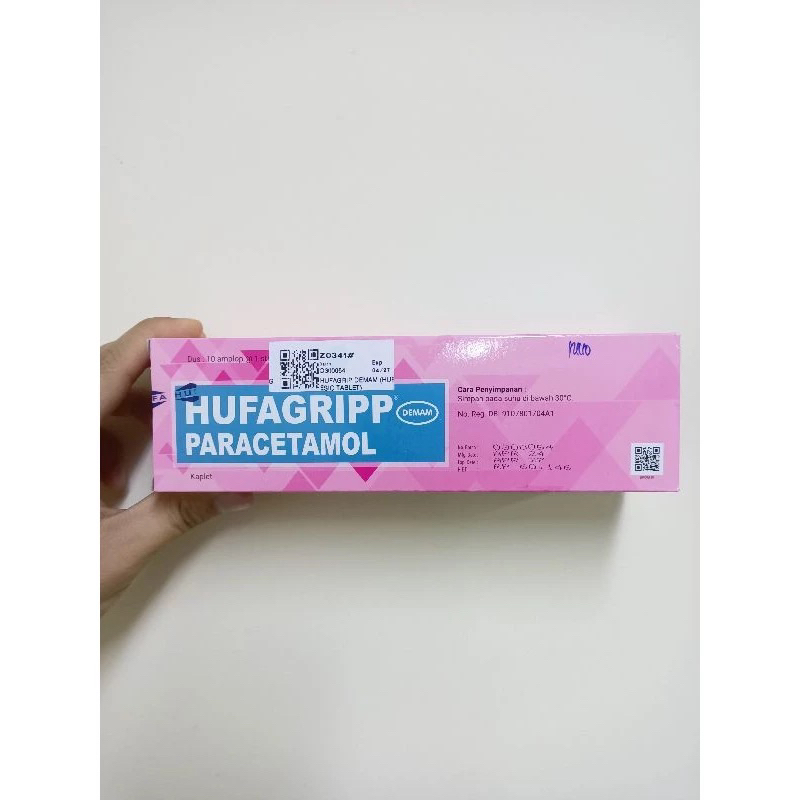 Jual Hufagesic diganti --> Hufagripp Paracetamol 500Mg Box 100 Tab ...