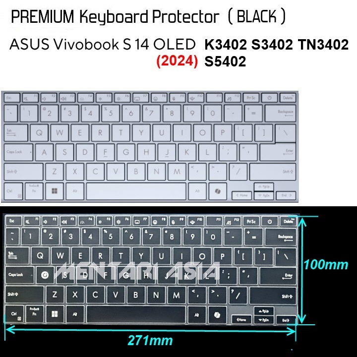 Jual Keyboard Protector ASUS VivoBook S14 OLED K3402 S5402 (2024 ...
