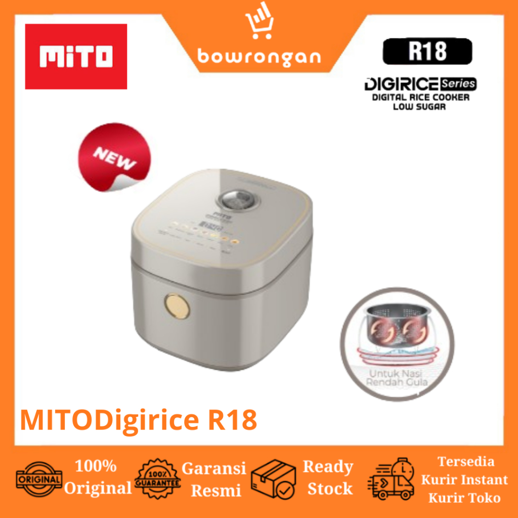 Jual MITO Digital Rice Cooker Low Sugar 8in1 1.8 Liter Digirice R18 ...