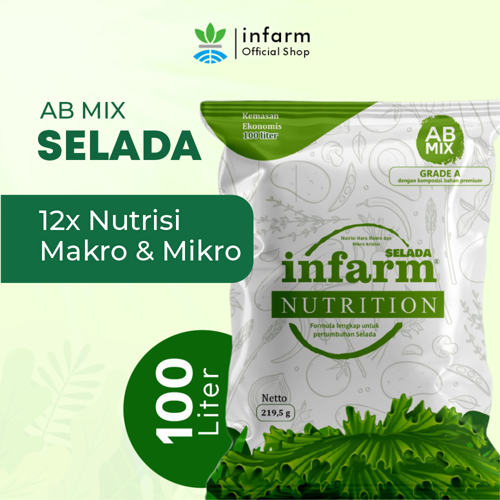 Jual Nutrisi AB Mix Selada Pupuk Hidroponik / Konvensional Tanah Untuk ...