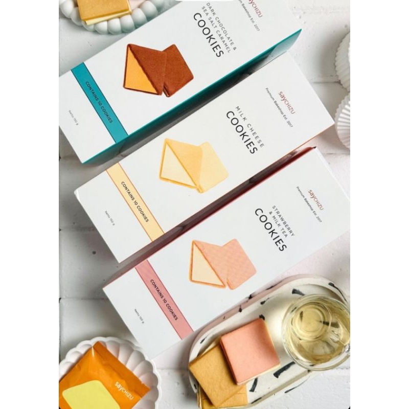Jual OLEH OLEH BALI SAYCHIZU COOKIES ASLI BALI CHIZU RICH MATCHA SALT ...