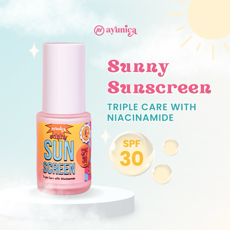 Jual Ayunica Sunny Sunscreen - Triple Care With Niacinamide | Shopee ...
