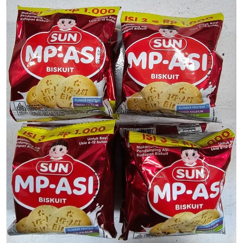 Jual SUN Mpasi Biskuit Bayi 6-12 Bulan 18gx5pcs (isi 5sachet) | Shopee ...