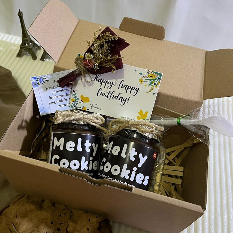 Jual Hampers Cookies Jar Melty Choco Coklat Matcha/hadiah lebaran ...