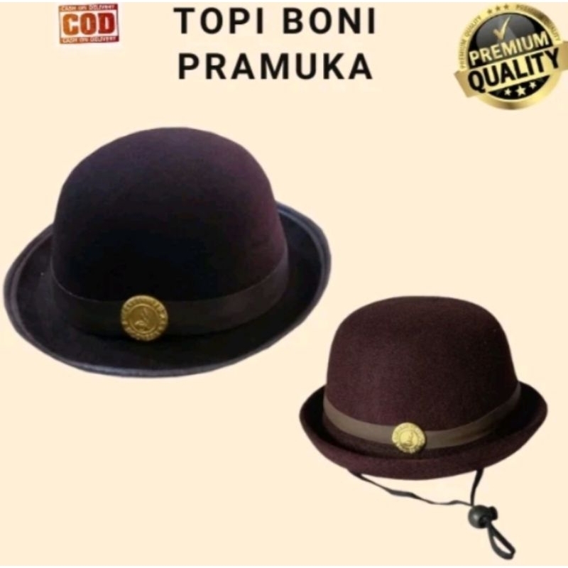 Jual TOPI BONI PRAMUKA PUTRI SIAGA PENGGALANG PENEGAK SD SMP SMA BAHAN ...