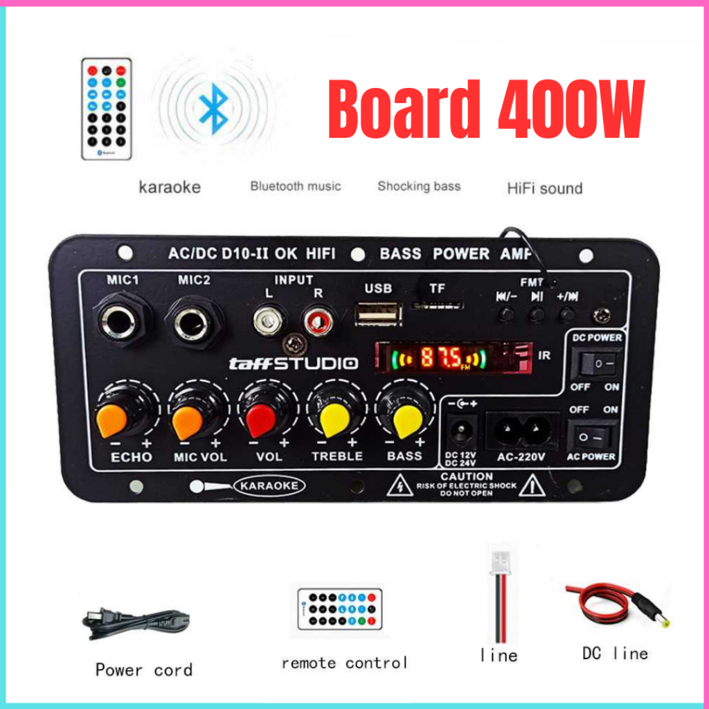 Jual Kirim Cepat TaffSTUDIO Papan Modul Ampli 400W Audio Amplifier ...