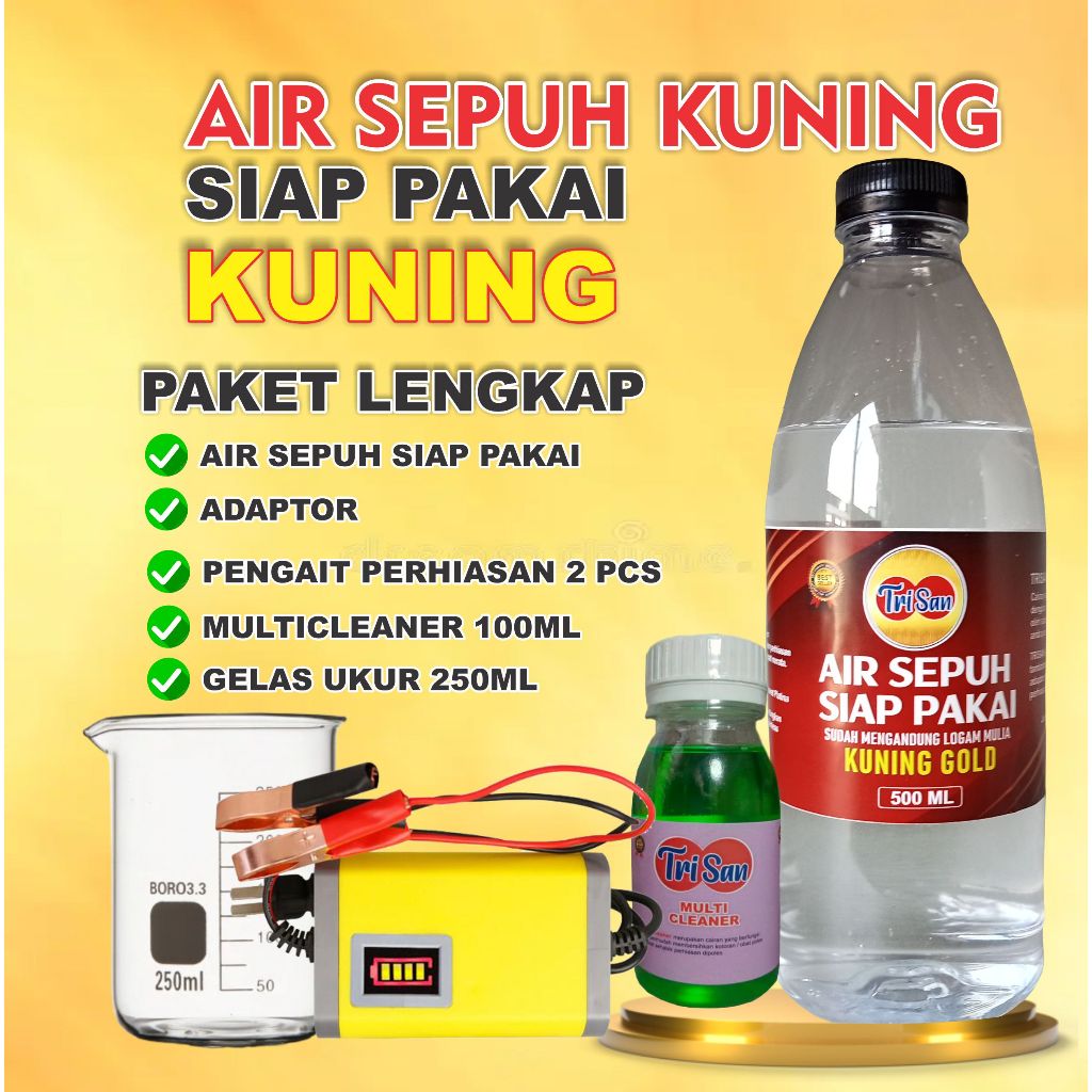 Jual Air Sepuh Siap Pakai Kuning Cairan Sepuhan Perhiasan Emas 24K ...