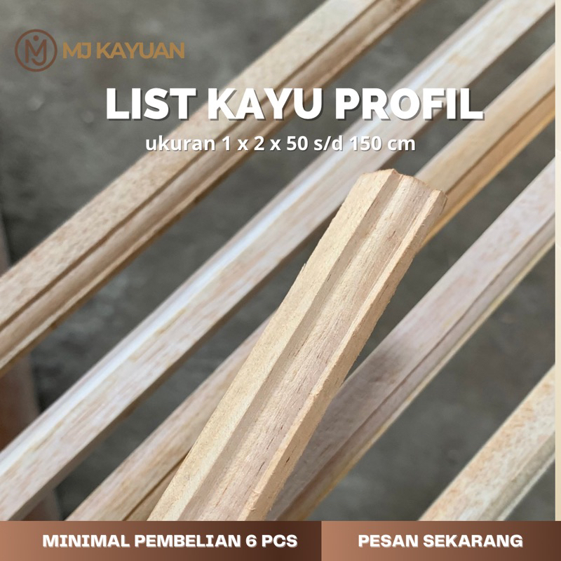 Jual List Kayu Profil 1x2cm jendela kaca murah | Shopee Indonesia