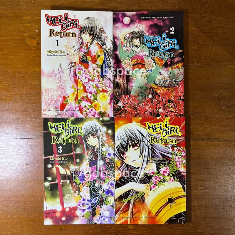 Jual [PRELOVED] SET 1-4 Komik HELL GIRL RETURN oleh Miyuki Eto | Original Buku Second Jepang ...