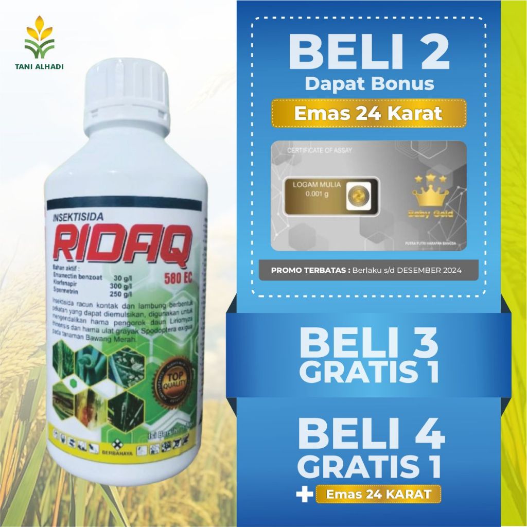 Jual Insektisida RIDAQ 500 EC - Emamektin Benzoat, Klorfenapir ...