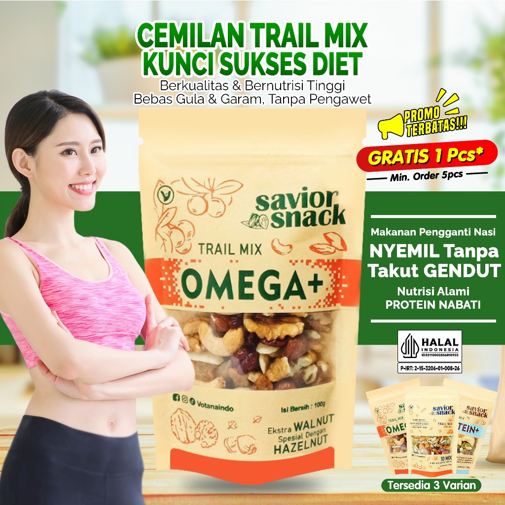 Jual Cemilan Rendah Kalori Makanan Sehat untuk Diet | Trail Mix Nut And ...