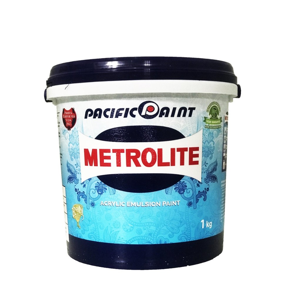 Jual CAT TEMBOK METROLITE 1 KG PUTIH / Metrolite 1LITER100 / Metrolite ...