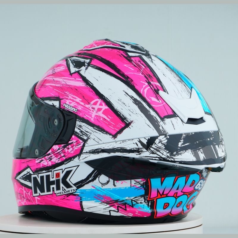 Jual NHK MARK 1 GP EDITION SINGLE VISOR WHITE ARCHIE | Shopee Indonesia