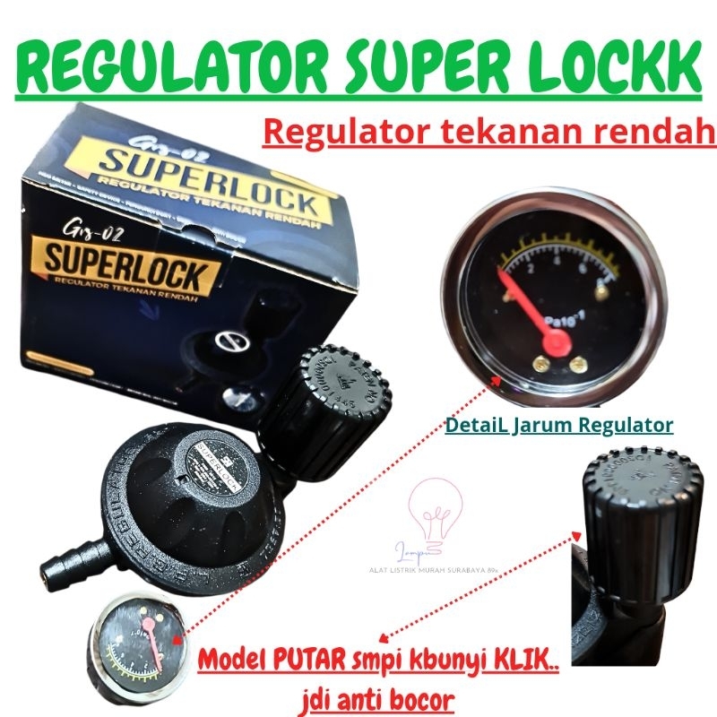 Jual Regulator Gas Superlock GRG-02 Anti Bocor | Shopee Indonesia