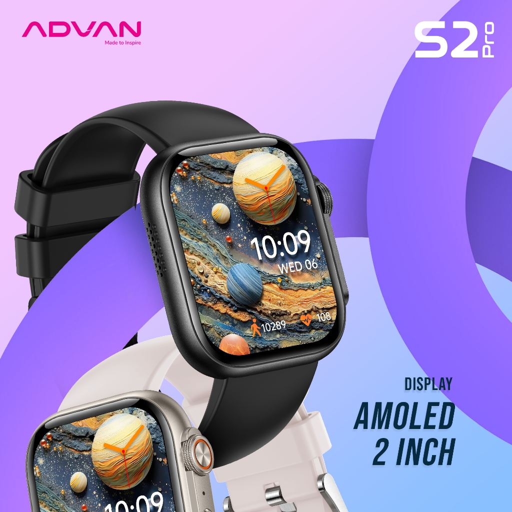 Jual ADVAN Smartwatch S2 Pro | AMOLED 2 Inch" | Clear Display ...