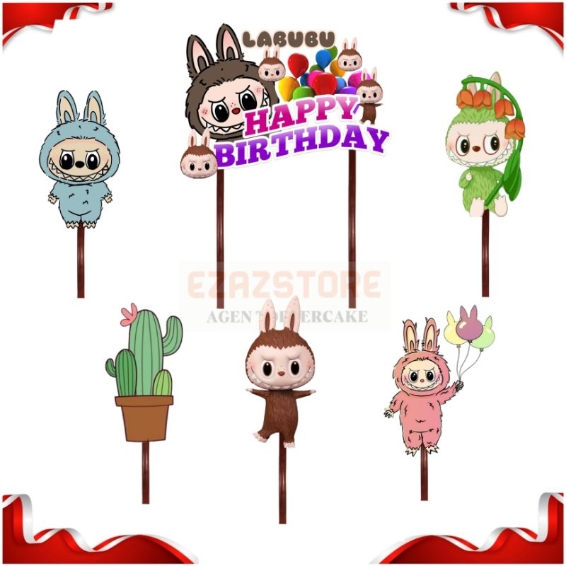 Jual topper labubu,topper kue,topper cake,topper karakter labubu ...