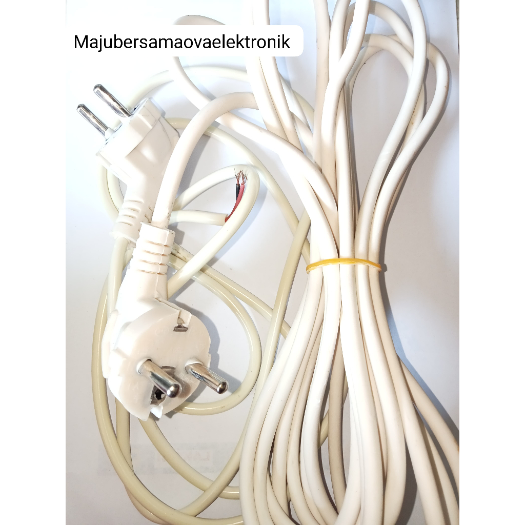 Jual Kabel Power Buntung Putih 1.8m, 4m, 5m Kabel AC Power / Kabel Buntung Original | Shopee ...