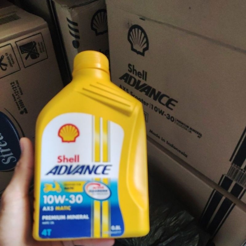 Jual Oli Shell Advance AX5 Scooter Matic SAE 10W-30 800ML/0,8Liter/Oli Motor Matic 110CC-125CC ...