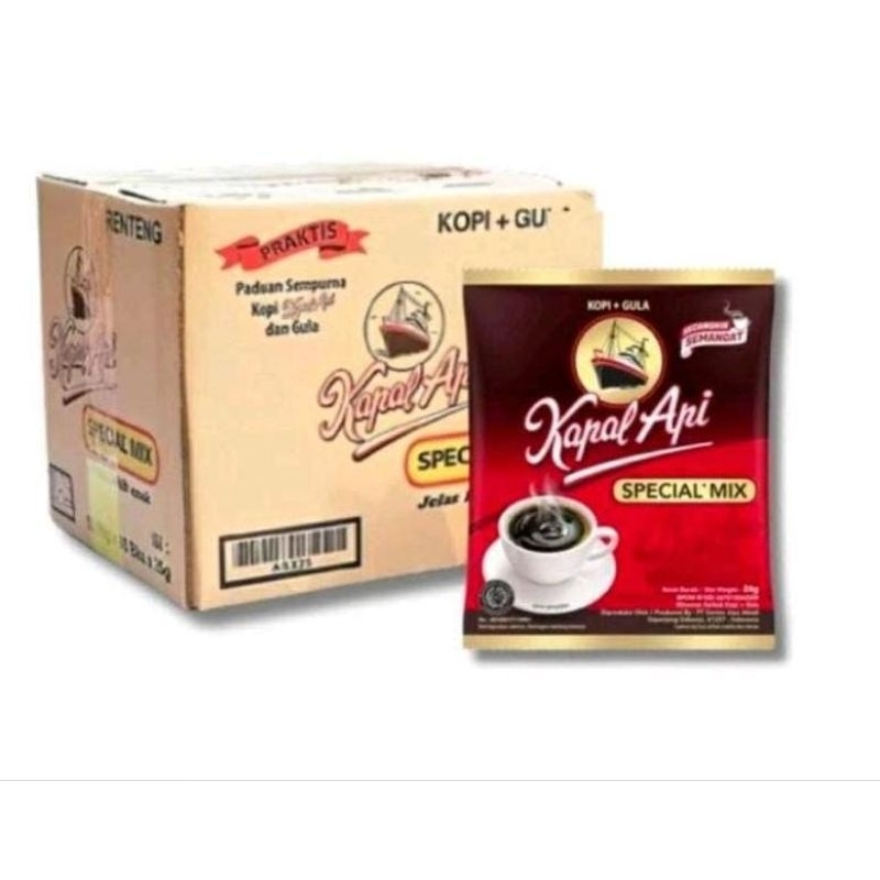 Jual Kopi Kapal Api Special Mix 23gr Kopi + Gula | Shopee Indonesia