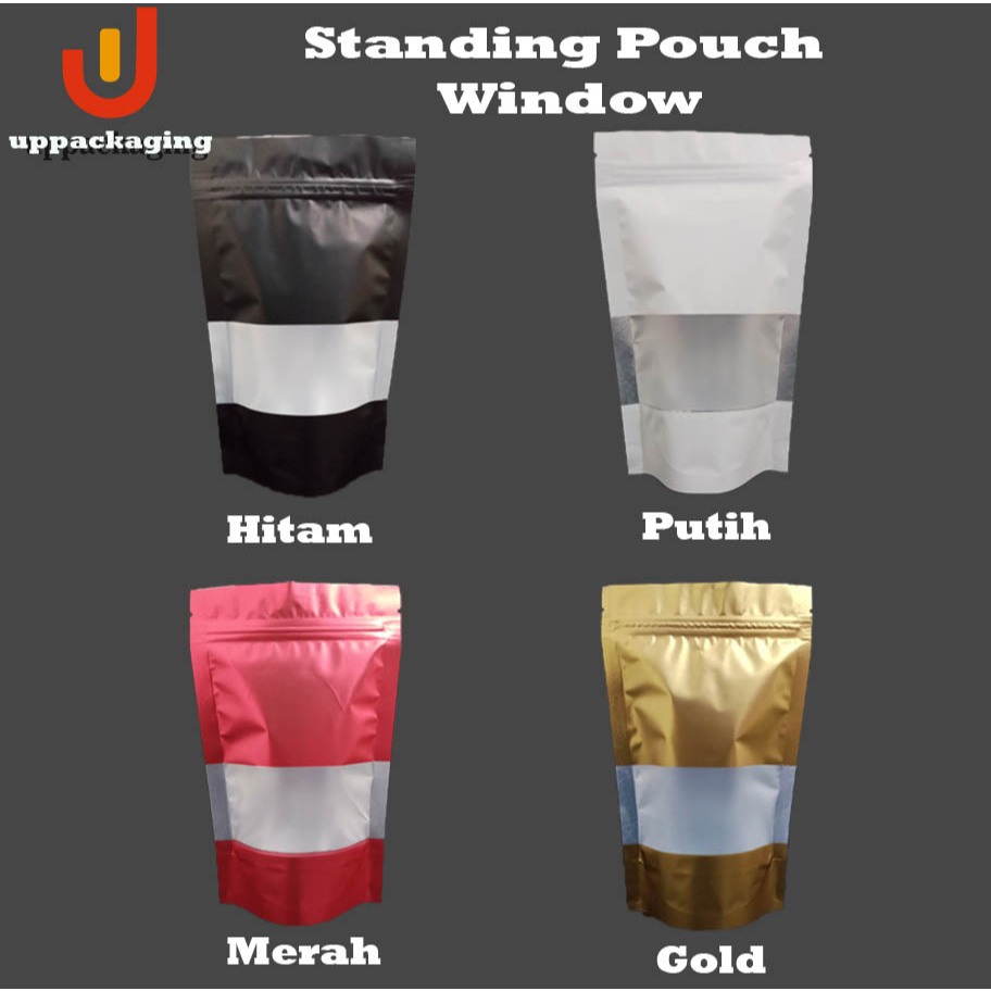 Jual Kemasan Makanan Standing Pouch Ziplock Window Kemasan Snack dan ...