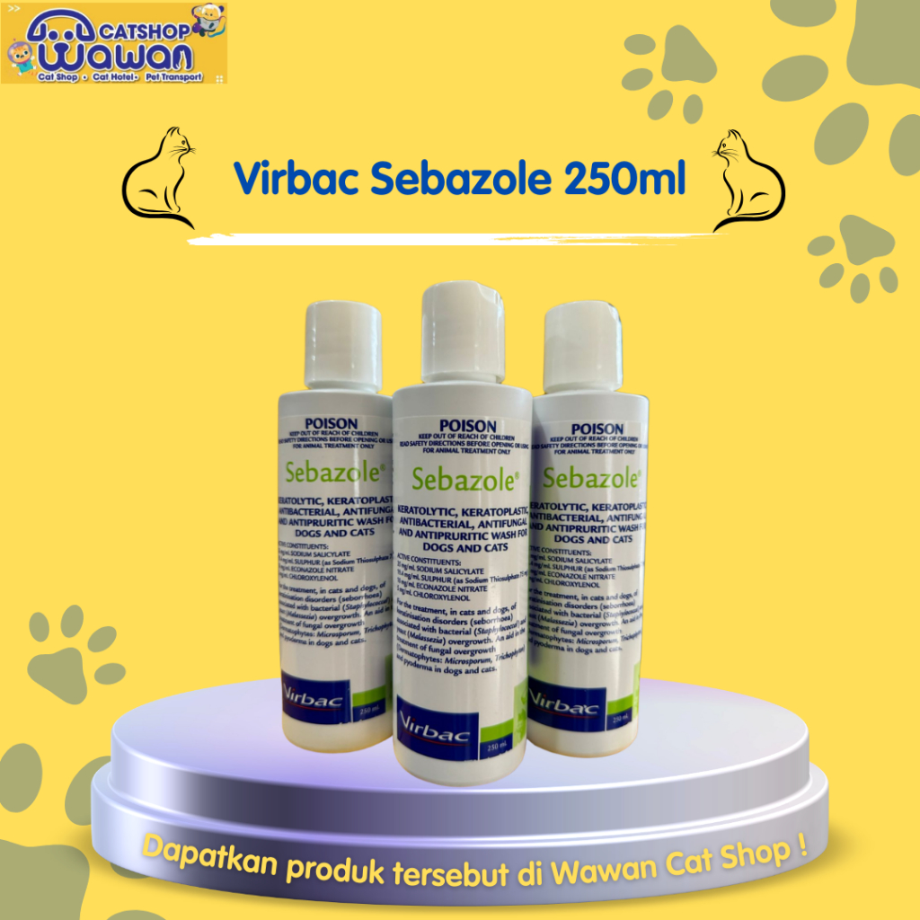 Jual Virbac Sebazole Shampoo 250ml | Shopee Indonesia