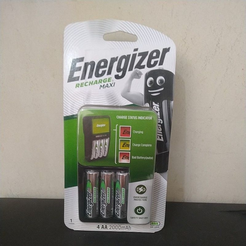 Jual CHARGER BATERAI ENERGIZER AA,AAA 4 BATERAI AA 2000mah | Shopee Indonesia