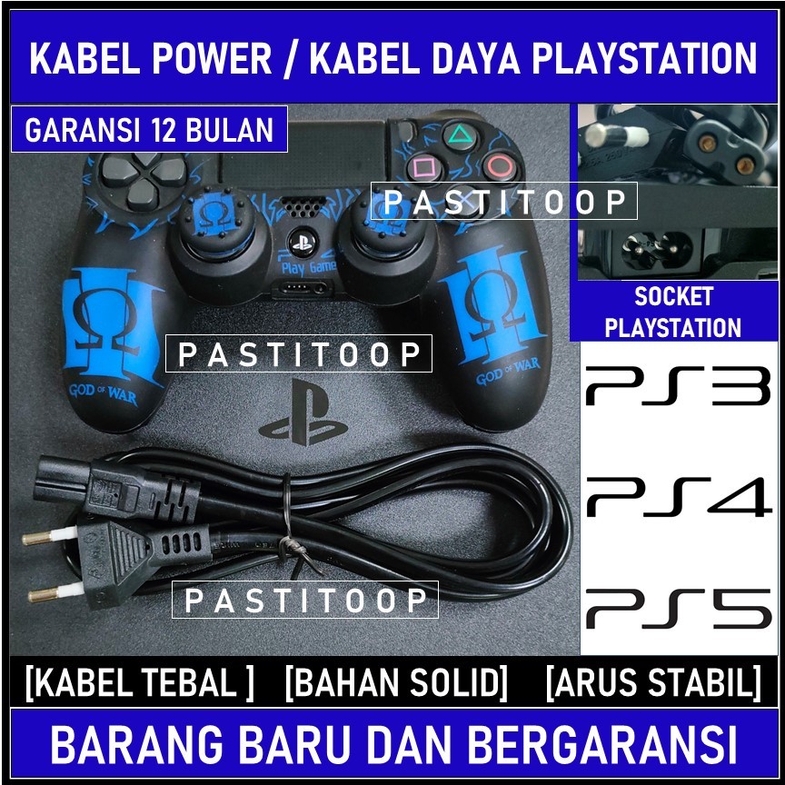 Jual Kabel power playstation ps3 ps4 ps5 terbaru | Shopee Indonesia