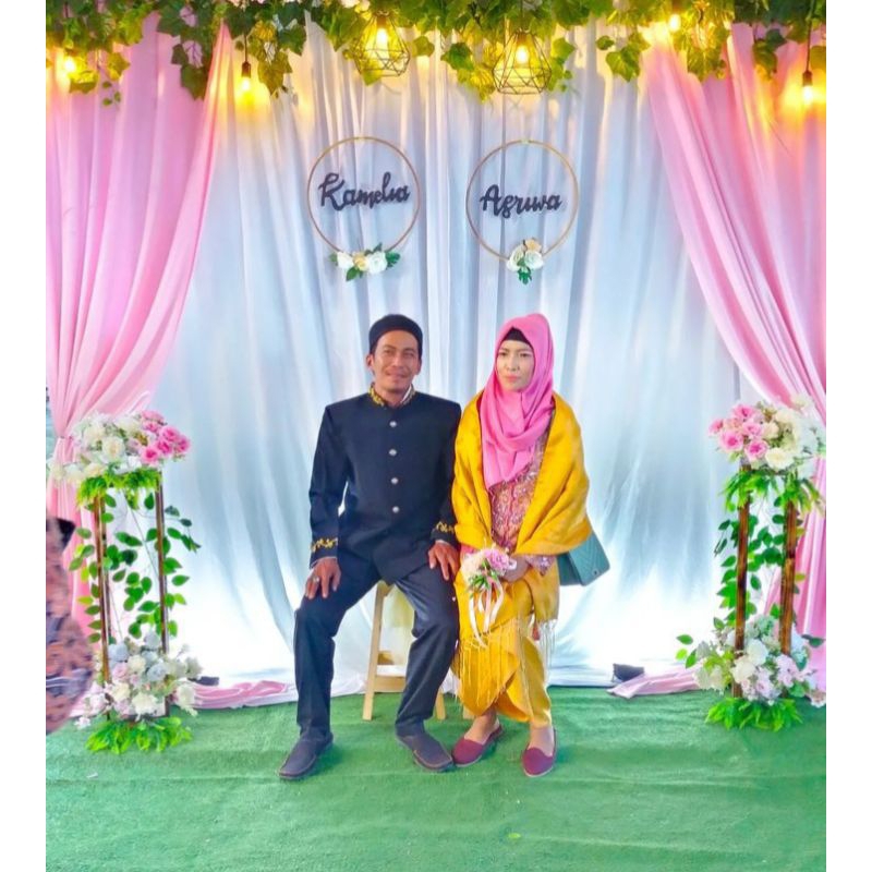 Jual Tinggi 3 x 3 meter / 3 lapis / Backrop pesta / Backdrop ultah ...