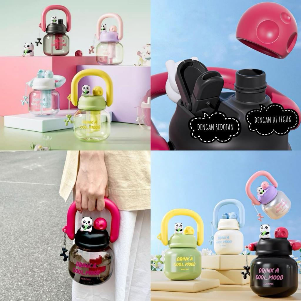 Jual SUNWAYSTORE - Botol Minum Infused Handle Chako Panda 800ml ...