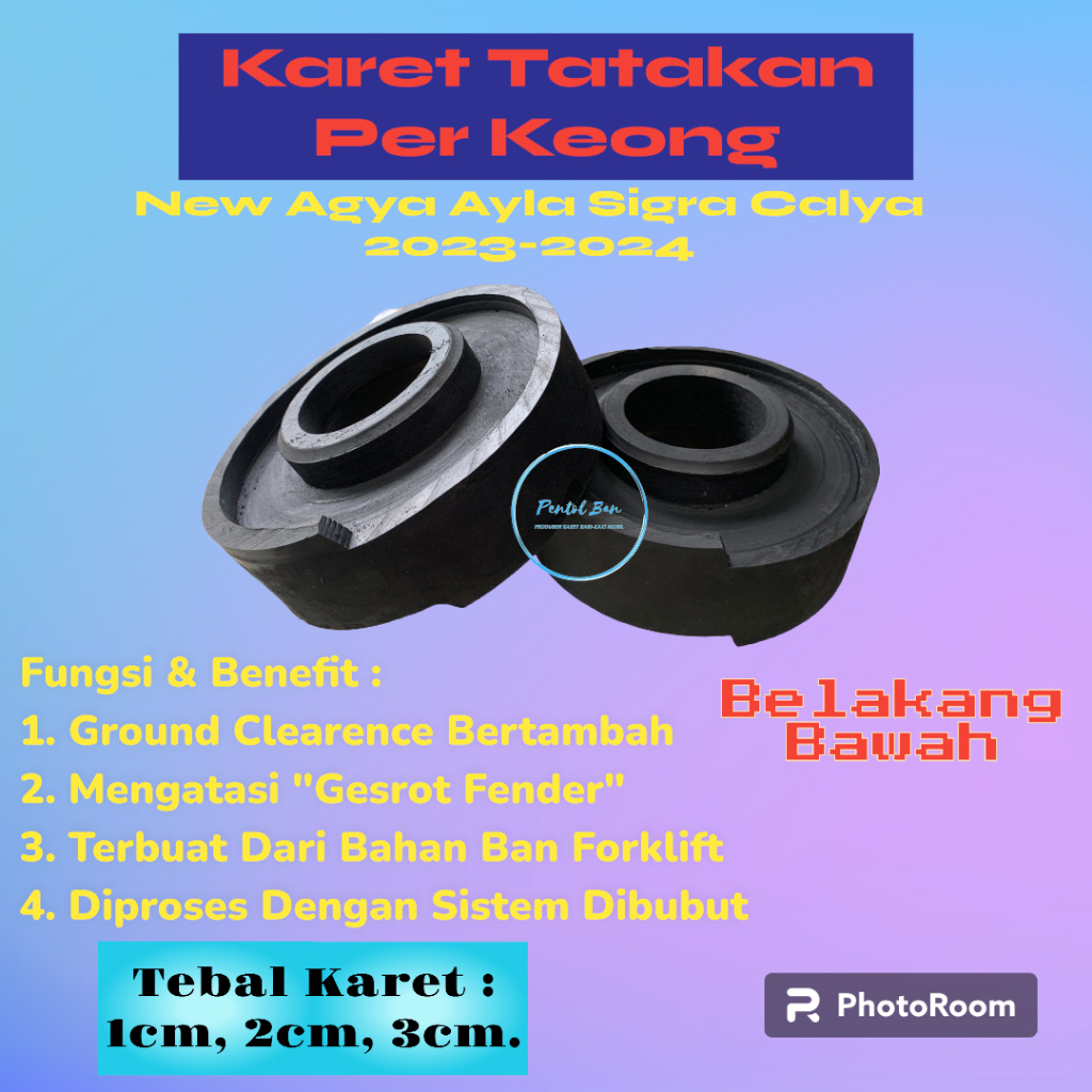 Jual Karet Peninggi Per Keong bahan ban untuk New Agya Ayla Sigra Calya ...