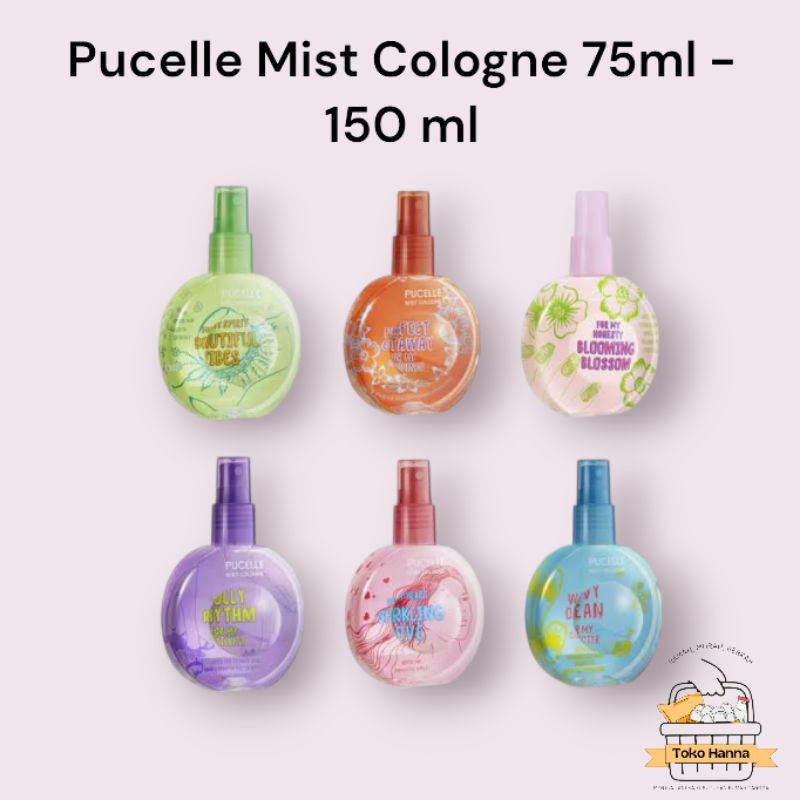 Jual Pucelle Mist Cologne Parfum Spray Cologne 75ml - 150ml | Shopee ...