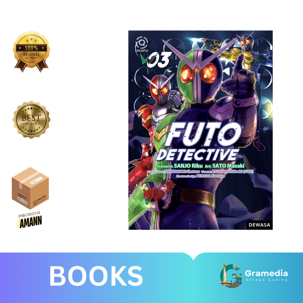 Jual Gramedia MKG - Komik Akasha: Futo Detective 3 (Sanjo Riku/ Masaki ...