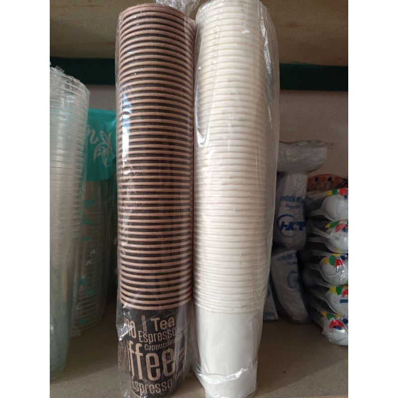Jual Gelas Kertas 8oz Tahan Panas/Gelas Kopi/Gelas Teh/Paper Cup | Shopee Indonesia