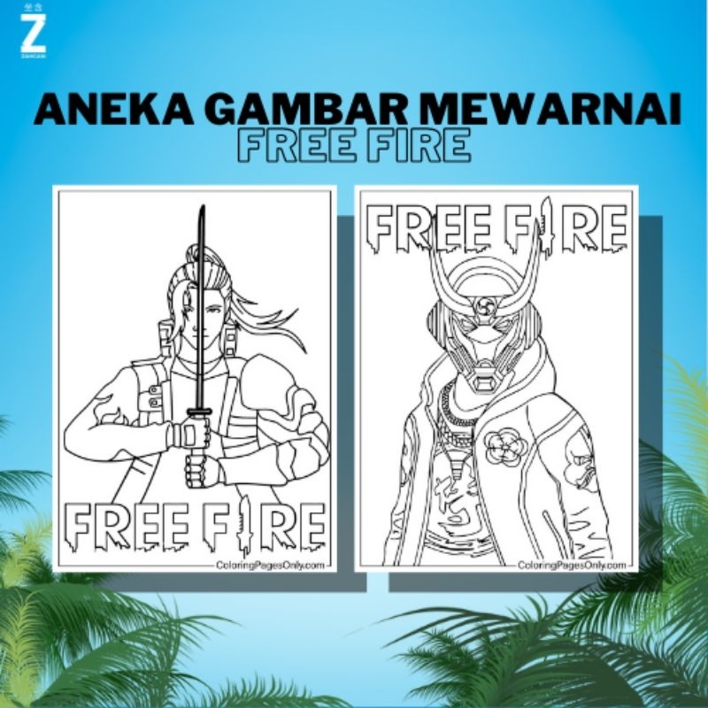 Jual Kertas Gambar Mewarnai A4 [ Free Fire ] | Shopee Indonesia