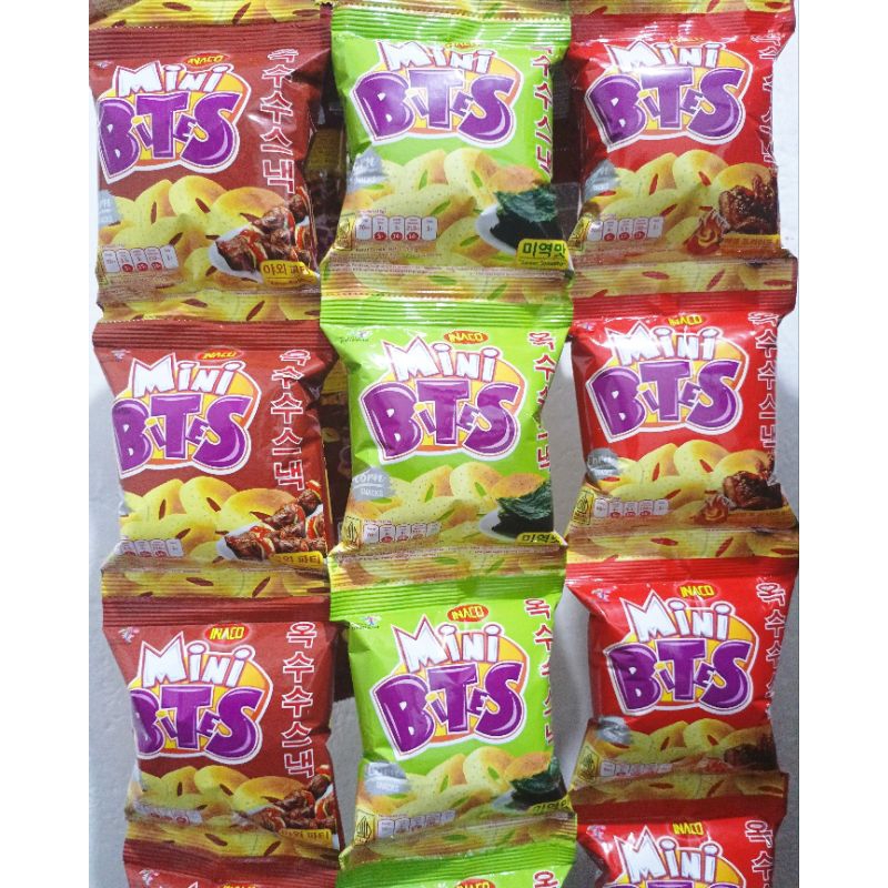 Jual Inaco snack BiTeS BTS snack korea renceng isi 10pc*15g | Shopee ...