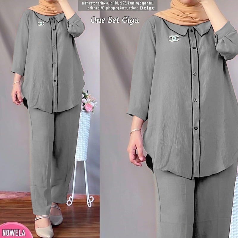 Jual SETELAN WANITA TERBARU ONE SET WANITA DEWASA KEKINIAN/BAJU WANITA TERLARIS SETELAN GIGA ...