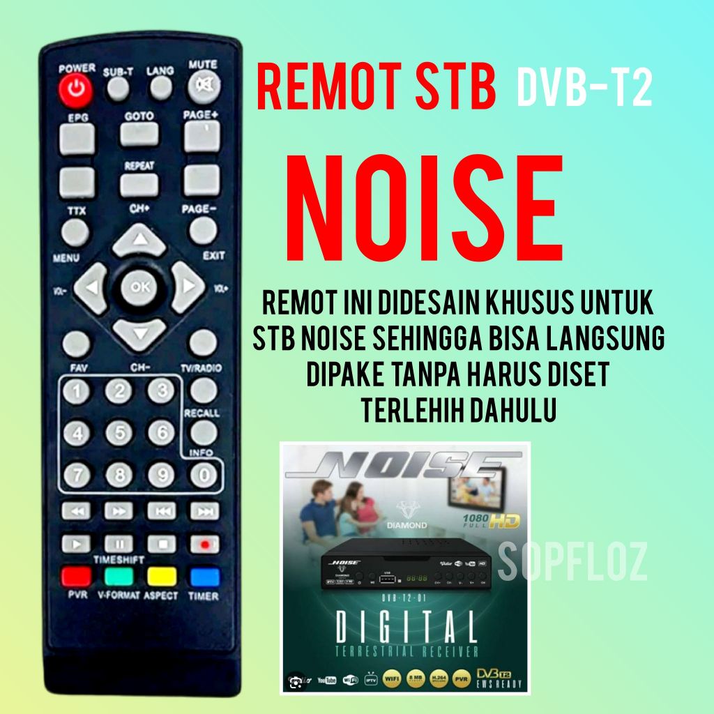 Jual Remote set top box stb noise dvbt2 siaran digital | Shopee Indonesia