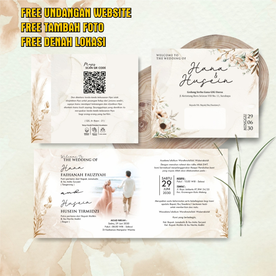 Jual Cetak Undangan pernikahan murah cetak kartu undangan nikah kartu ...