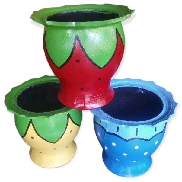 Jual pot bunga dari karet ban anti pecah 43/33 | Shopee Indonesia
