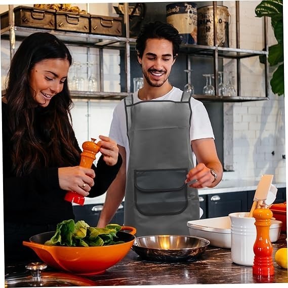 Jual Apron Transparan Celemek Masak Chef Dapur BarberShop Lab Mudah Di ...